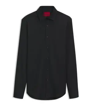 Hugo Slim-fit Cotton Shirt - Black