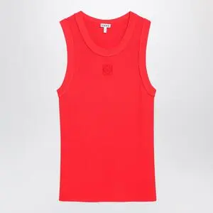 Loewe Anagram Ribbed Stretch Viscose Tank Top