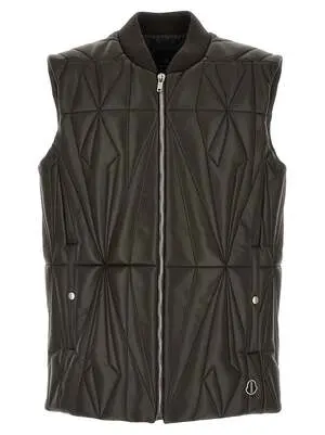 Rick Owens Moncler + 'geocamo Flight' Vest - Brown