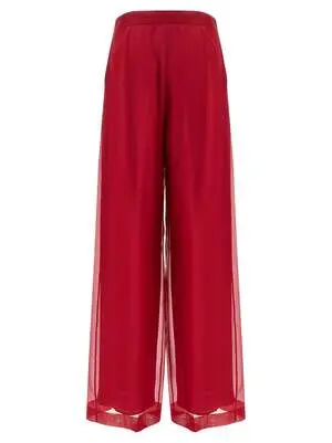 Max Mara Mxeolivi Silk Organza Pants