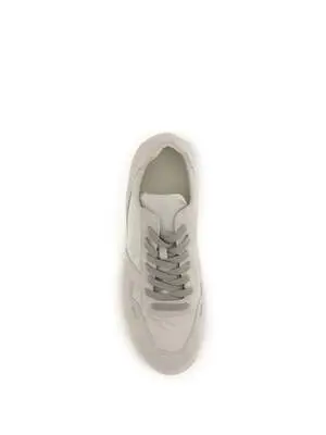 Rick Owens Fabric And Leather Sneakers - Gray