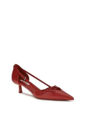 Prada Side-cut Leather Pumps - Red