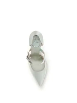 ROGER VIVIER Efflorescence Dorsay Satin Pumps