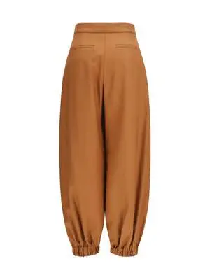 Fendi Cotton And Linen Balloon Pants