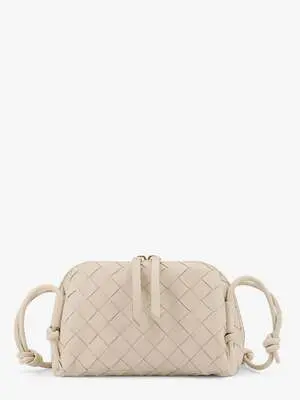 Bottega Veneta Concert Pouch Leather Crossbody Bag With Intrecciato Motif - Multicolor