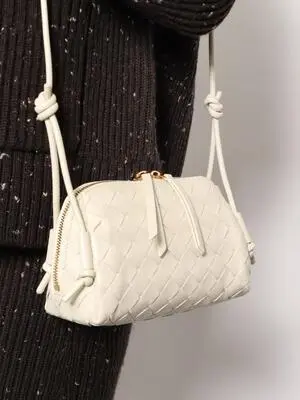 Bottega Veneta Concert Pouch Leather Crossbody Bag With Intrecciato Motif - Multicolor