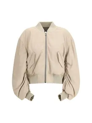 Rick Owens Secchia Flight Bomber In Lamb Leather