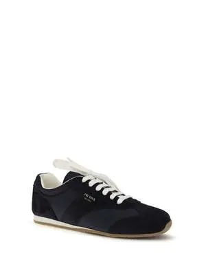 Prada Suede And Fabric Sneakers