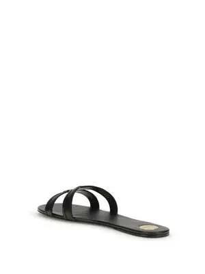 Saint Laurent Smooth Leather Mabrouka Sandals