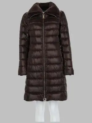 Herno Piumino Lungo Trapuntato - Brown