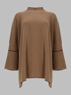 Herno Virgin Wool Oversized Sweater - Brown