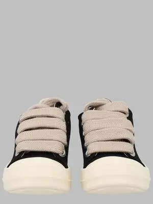 Rick Owens Cotton Sneakers - Black