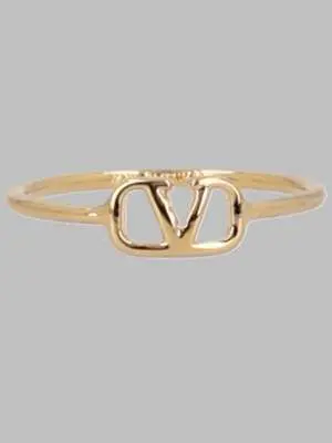 Valentino Garavani Anello Vlogo Signature - Gold