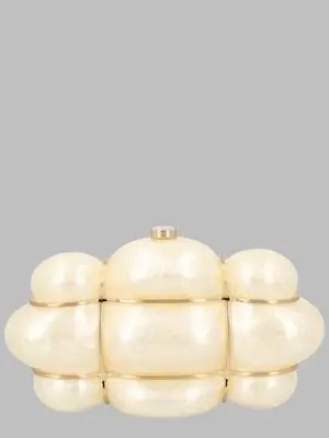 Cult Gaia CULT GAIA Acrylic Clutch Cream