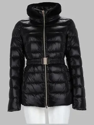 Herno Belted Puffer Jacket - Black
