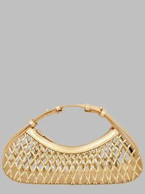 Cult Gaia Leather Shoulder Bag - Silver