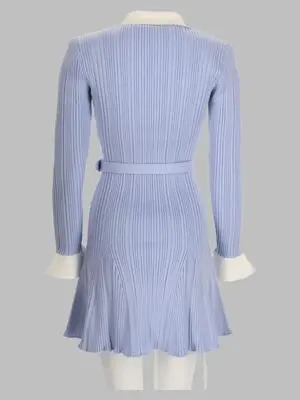 SELF-PORTRAIT Ribbed Knit Dress