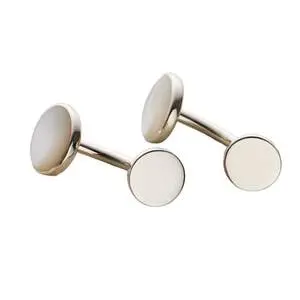 POSH TOTTY DESIGNS Sterling Mother Of Pearl Cufflinks - Silver