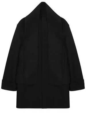 Dior Cappotto Con Sciarpa - Black