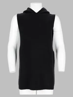 Rick Owens Hooded Sleeveless Pullover - Black