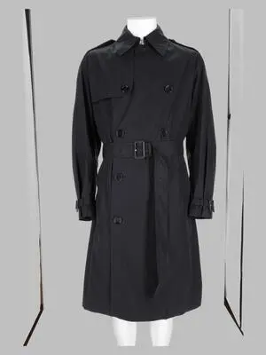 BOSS Double-breasted Belted Trench Coat - Multicolor