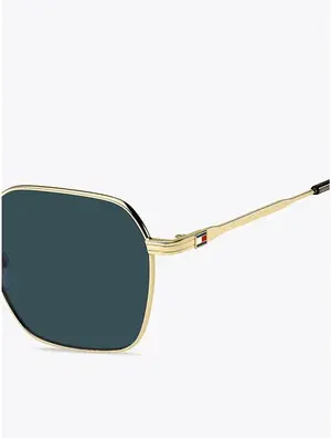 Tommy Hilfiger Geometric Sunglasses - Gold