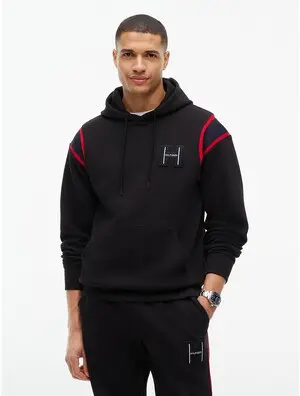 Tommy Hilfiger H-logo Patch Pique Hoodie
