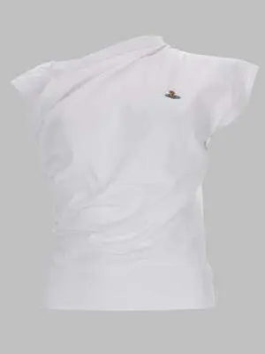 VIVIENNE WESTWOOD Top Hebo Con Logo - White