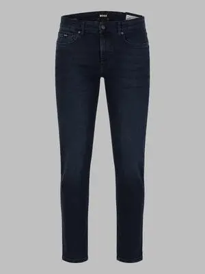 BOSS Slim Fit Dark Wash Denim Jeans - Blue