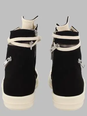 Rick Owens High Top Sneakers - Black