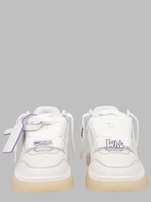 Off-White Leather Sneakers - White
