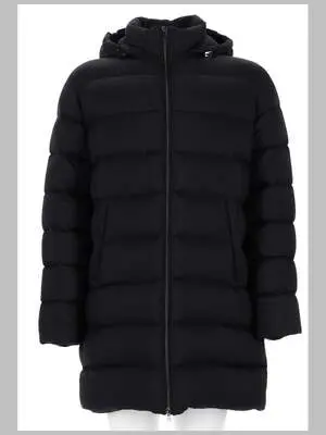 Herno Cappotto Imbottito Con Cappuccio - Black