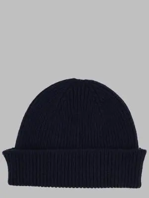 Paul Smith Cashmere And Merino Wool Beanie - Blue