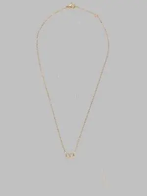 Valentino Garavani Collana Ovalette Con Strass - Gold