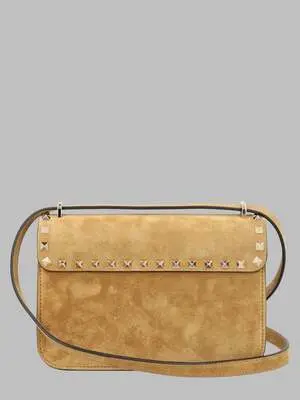 Valentino Garavani Small Rockstud Suede Crossbody Bag