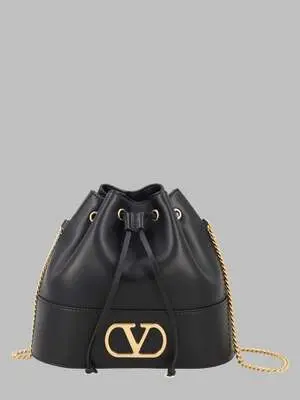 Valentino Garavani Mini Borsa A Secchiello Vlogo Signature