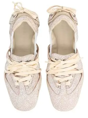 Acne Studios Ballerina Sneaker With Laces - White