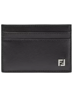 Fendi Card Holder Squared Ff - Black