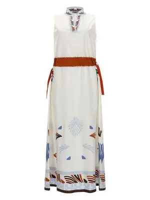 Herno Abito Midi Con Stampa - Multicolor