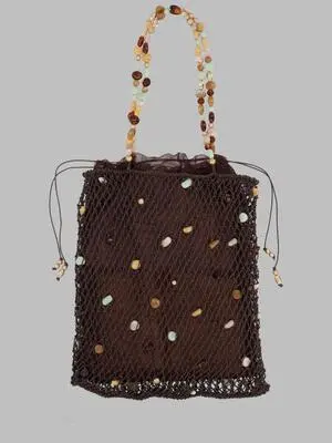 Cult Gaia Beaded Mesh Shoulder Bag - Multicolor