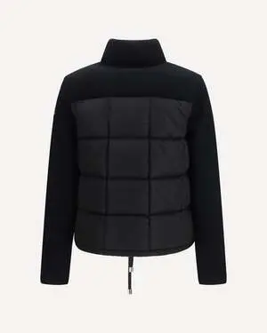 Moncler Quited Woo Padded Cardigan With Zip Femae