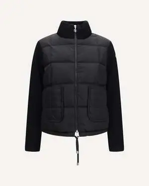 Moncler Quited Woo Padded Cardigan With Zip Femae