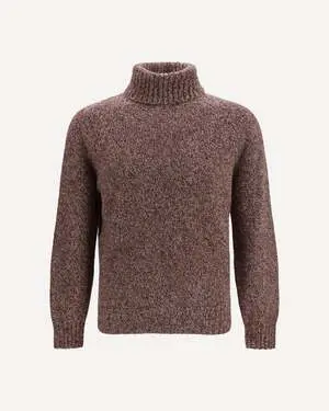 Brunello Cucinelli Wool, Silk And Cashmere Turtleneck Sweater