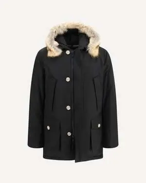 Woolrich Arctic Raar Cloth Parka With Reovable Fur Ale