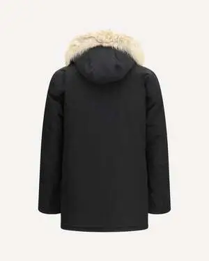 Woolrich Arctic Raar Cloth Parka With Reovable Fur Ale