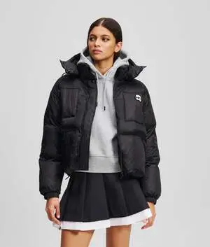 Karl Lagerfeld Ikon Puffer Jacket - Black