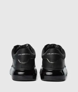 Karl Lagerfeld Kapri Kushion Lace Leather Sneakers - Black