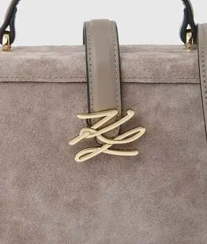 Karl Lagerfeld Suede Trunk Bag