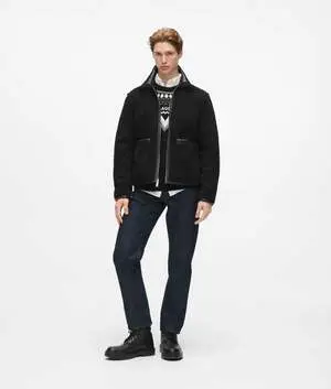 Karl Lagerfeld Faux-shearling Reversible Jacket