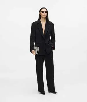 Karl Lagerfeld Rhinestone Tailored Pants